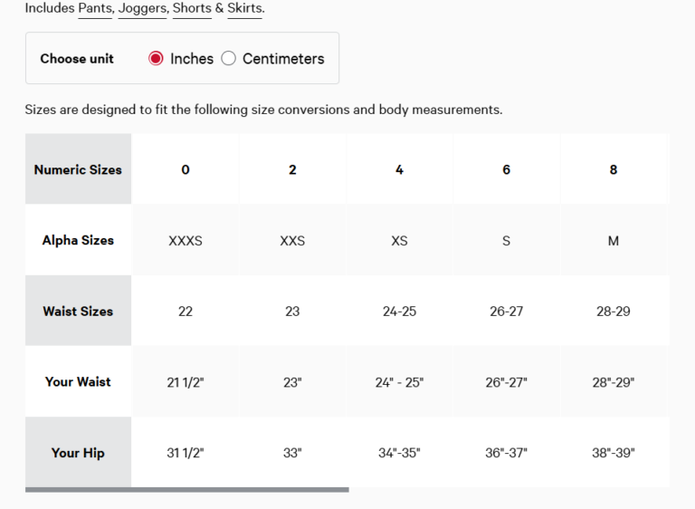 Lululemon Sizing Guide: Find Your Perfect Fit Every Time - Slay Girl